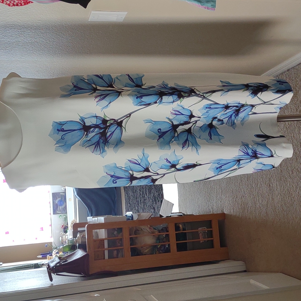Vintage Pietro Brunelli Milano Blue & White Floral Dr… - Gem